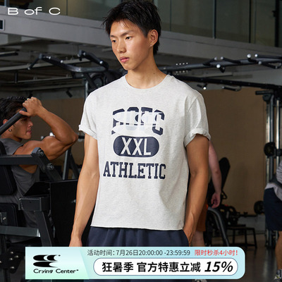 CryingCenter联名bofc复古字母标语印花logoT 中性款 哭喊中心