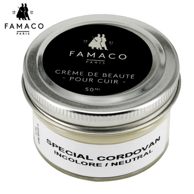 法国进口FAMACO光面皮革护理滋润乳马臀皮镜面鞋乳护理霜保养1305