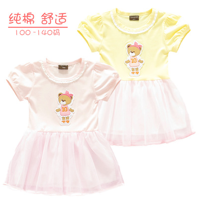 夏季女宝宝韩版纯棉短袖连衣裙