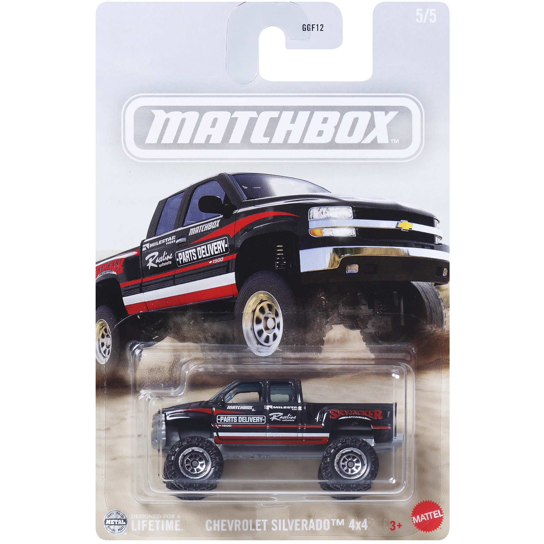 MATCHBOX火柴盒合金车模1 64仿真汽车模型玩具雪佛兰西维拉多皮卡