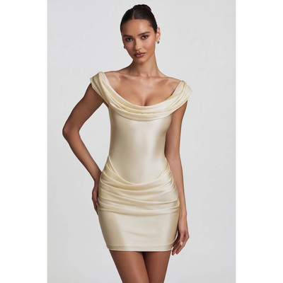 英国代购正品04.27 名品ohpolly 女装新款 堆堆领设计迷人连衣裙