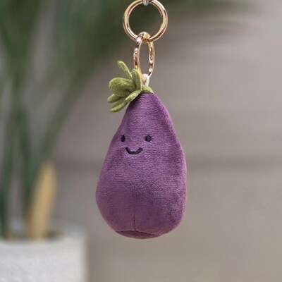 英国代购正品04.28 Plush Aubergine Keyring Bag 茄子钥匙圈玩偶