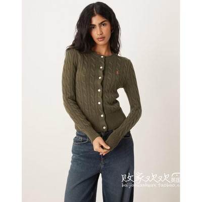 英国代购正品12.04 2025潮流导向 女装新款 标志针织长袖舒适开衫