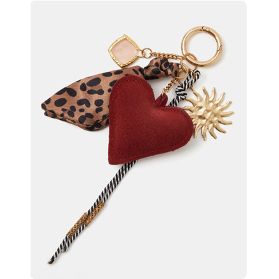 LeopardHeartBagCharm
