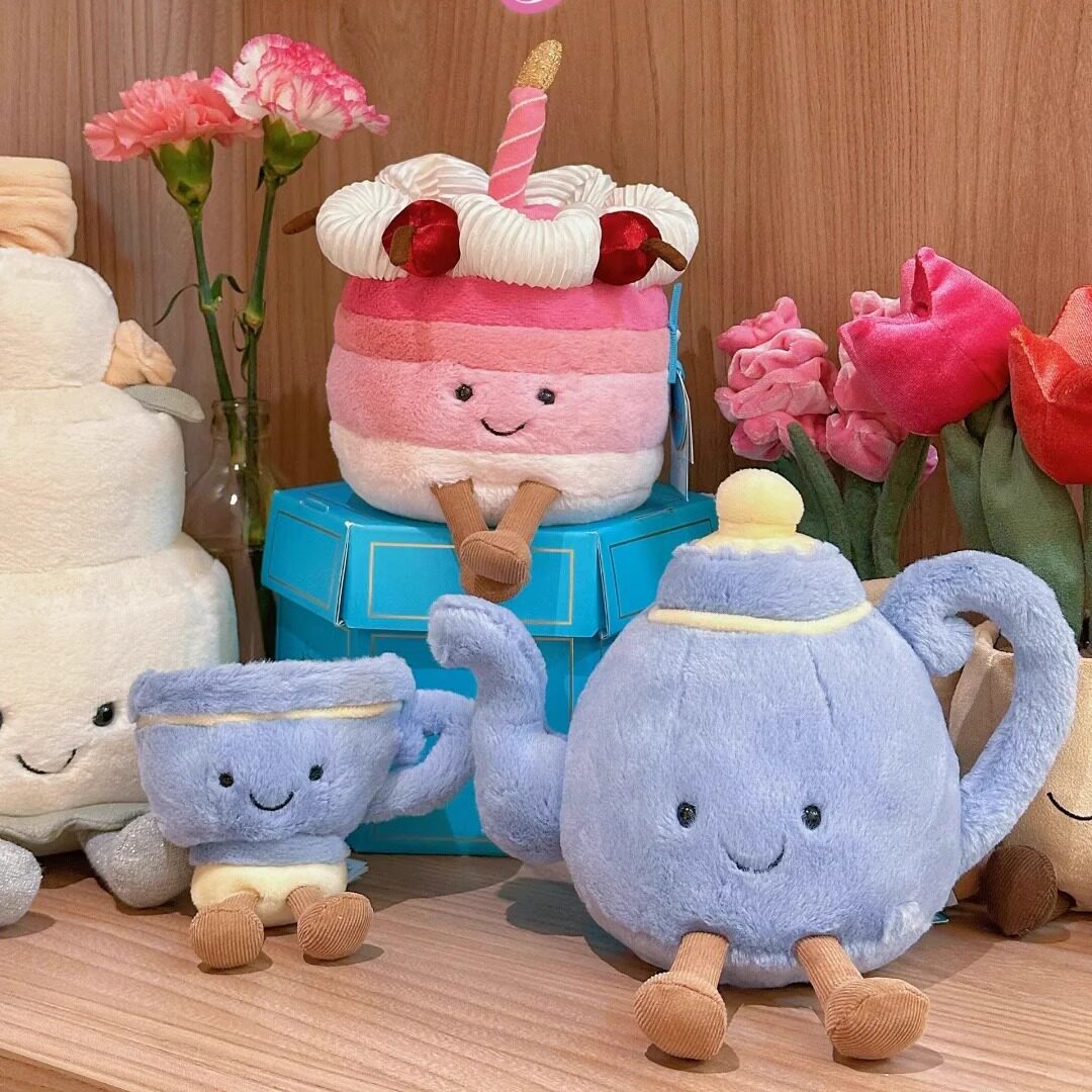 国内现货秒! 07.24 Jellycat Harrods 哈罗德茶杯玩偶限量款