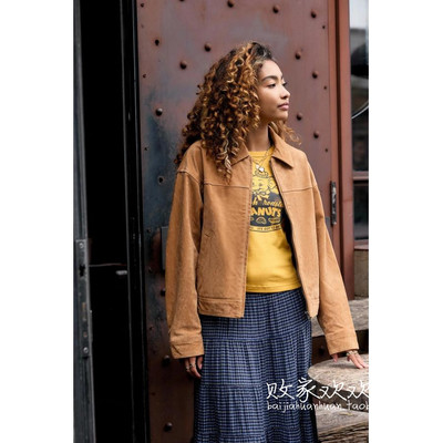 英国代购正品11.30 名品UO 女装新款 翻领短款舒适百搭外套