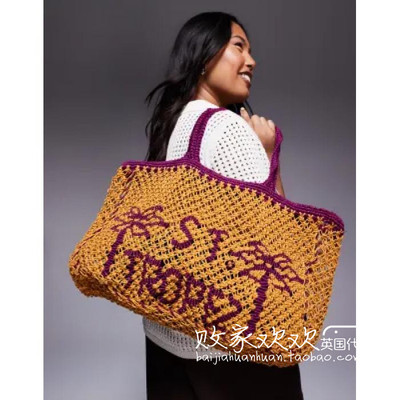 英国代购正品07.04 2025潮流导向 女包新款 字母大容量百搭手提袋