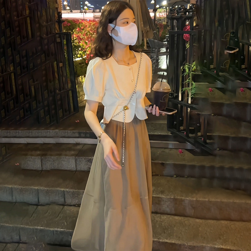 半身裙套装女气质显瘦小个子洋装夏季裙子2026新款今年流行爆款