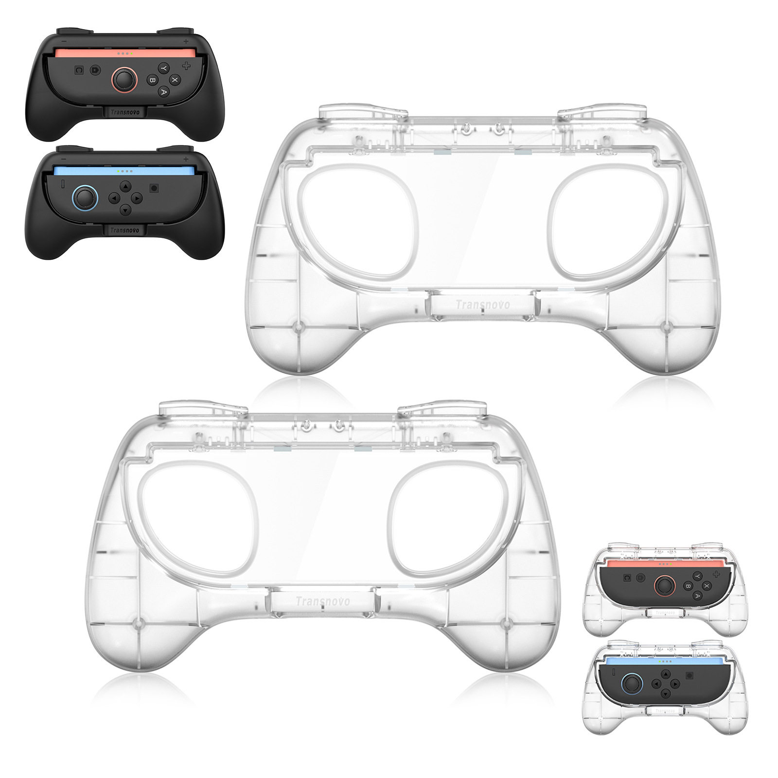 Switch2左右手柄简易握把手把NS2左右小手柄手把握把托把2个装