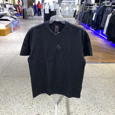 adidas阿迪达斯2025春新款男子棉运动休闲短袖T恤跑步服JY8565