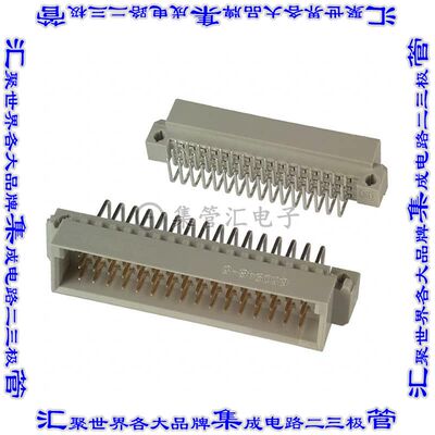 650948-5 接插件连接器CONN DIN PLUG 48POS PCB RA GOLD