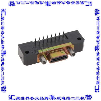 MDM-15PBRP 连接器15POS插头公引脚2排D-TYPE型面板安装通孔直角