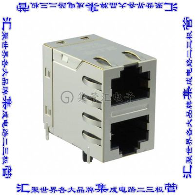 2301997-2 接插件连接器CONN JACK 2PORT 100 BASE-T PCB