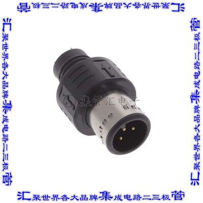 APPM-A05MAPAN-AS1 圆形连接器5POS插座公形引脚焊杯镀金自由悬挂