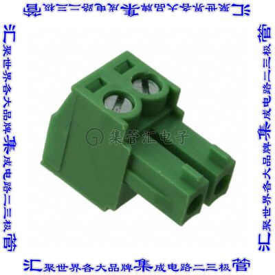 OSTTJ0231530 端子块连接器2POS插头母插口3.81mm绿色自由悬挂