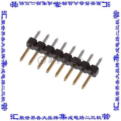 2355181-8 针座连接器8POS分离式2mm公形插针通孔直针镀金