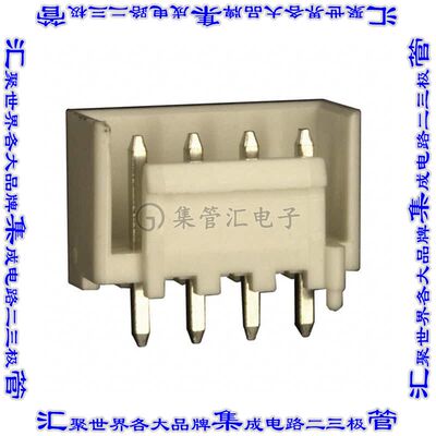 1877285-4 针座连接器4POS接头3.96mm公形插针通孔直针锡