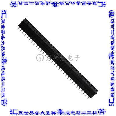 68683-332LF 针座连接器64POS插座2排2.54mm母形插口通孔直针镀金