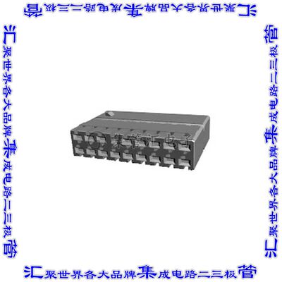 1718489-1 矩形连接器外壳18POS插座2排4mm母形插口黑色自由悬挂