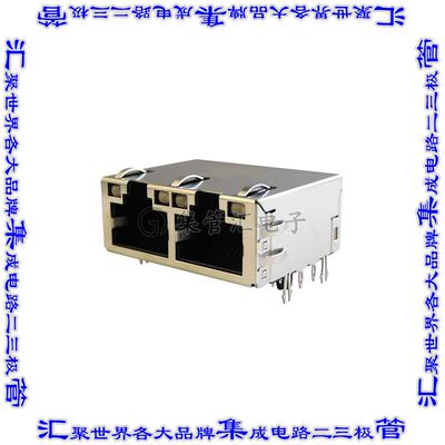 SS-74810-004 接插件连接器CONN MOD JACK 2PORT W/LED