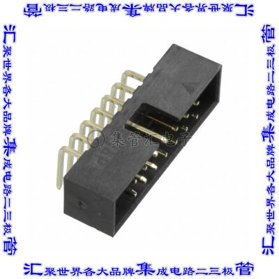 AWHW2 14A-0202 针座连接器14POS接头2排2mm公形插针通孔直角镀金