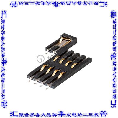 SMRT-1-B 接插件连接器SMART CARD CONNECTOR, 10 POSITIO