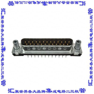 1-5745968-4 连接器25POS插头公引脚2排D-Sub通孔