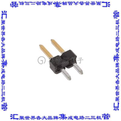 2355181-2 针座连接器2POS分离式2mm公形插针通孔直针镀金