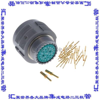 ALM06FD15-ACP(072) 圆形连接器26POS插头公引脚压接镀金自由悬挂