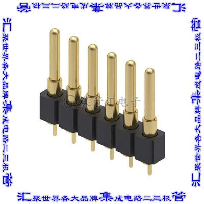 816-22-006-10-009101 弹簧式连接器6POS活塞型2.54mm通孔镀金