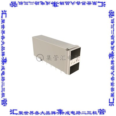 U95R2Q5404LLH1B 插拔式连接器插座成组(2x2)QSFP通孔直角压配