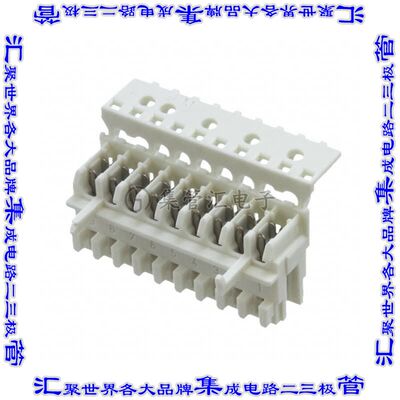 3-1534796-9 矩形连接器9POS插座2.5mm母插口天然色IDC锡自由悬挂
