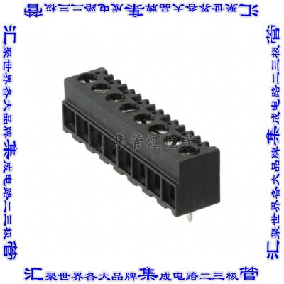 1776113-8 线对板连接器8POS接线端子3.81mm通孔水平带板
