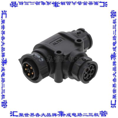 AB-DC-050505-HBH-TQ001 连接器适配器 配电器T形公引脚 至 母插