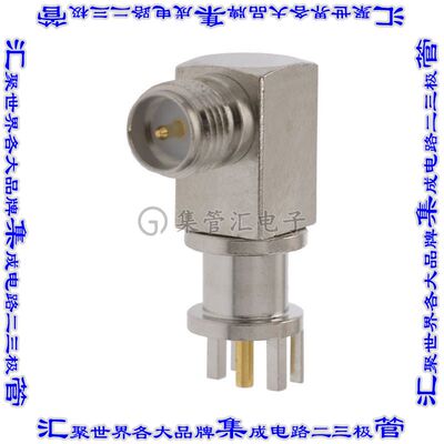 CONREVSMA009 同轴连接器RP-SMA插座公插针焊接50欧姆板边缘