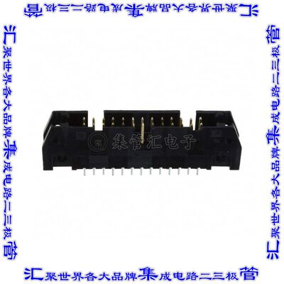 5102156-6 针座连接器26POS接头2排2.54mm公形插针通孔直针镀金