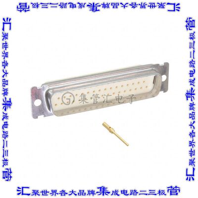 DDMA50PF225 连接器50POS插头公引脚3排D-Sub面板安装