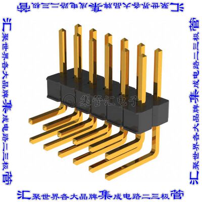 929667-04-06-I 针座连接器12POS接头2排2.54mm公形插针通孔直角