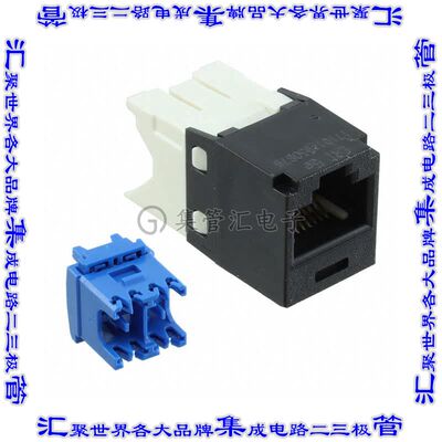 CJ6X88TGBL 接插件连接器THE CATEGORY 6A, RJ45, 8-POSITIO