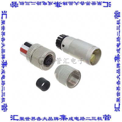 1424672 圆形连接器5POS插座母插口弹簧架镀金自由悬挂