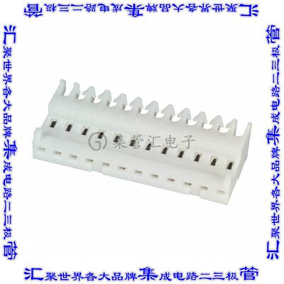 4-644563-2 矩形连接器12POS插座2.54mm母插口白色IDC锡自由悬挂