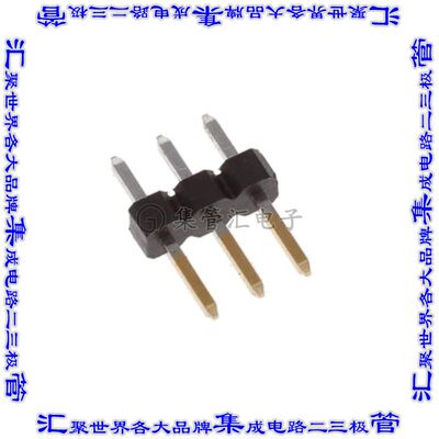 2355181-3 针座连接器3POS分离式2mm公形插针通孔直针镀金