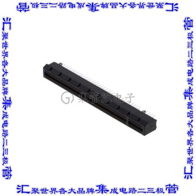 10018783-10103TLF 卡边缘连接器164POS母头2排1mm黑色镀金