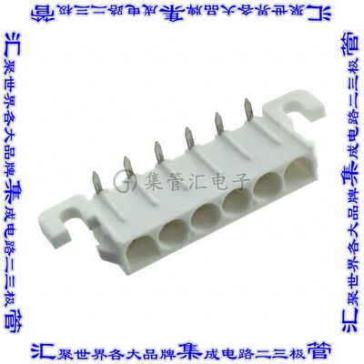 643234-1 针座连接器6POS插座6.35mm母形插口通孔直角锡