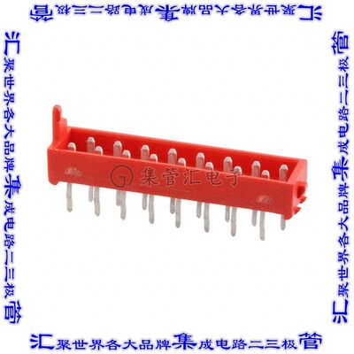 1-215464-6 针座连接器16POS接头2排2.54mm公形插针通孔直针锡