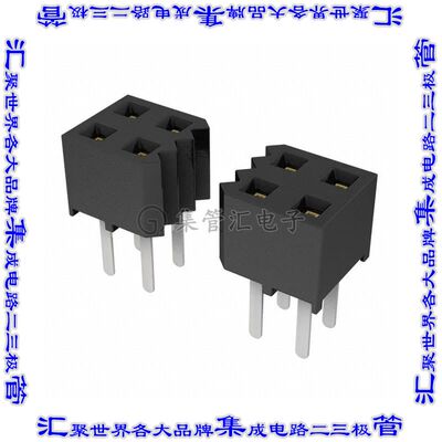 SMM-120-01-S-D 针座连接器40POS插座2排2mm母形插口通孔直针镀金