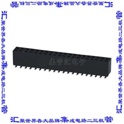 NPTC202KFMS-RC 针座连接器40POS插座2排2.54mm母形插口表贴SMD锡