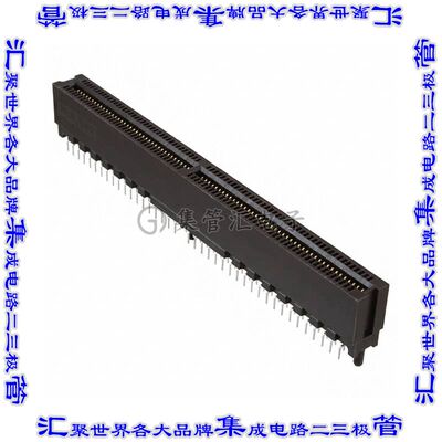 5650090-9 卡边缘连接器160POS母头2排1.27mm棕色镀金