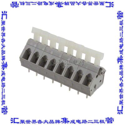 OSTHT080080 线对板连接器8POS接线端子5mm通孔成角度