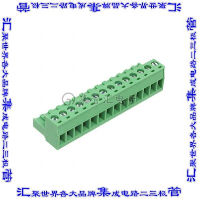 OSTTJ147150 端子块连接器14POS插头母插口5mm绿色自由悬挂